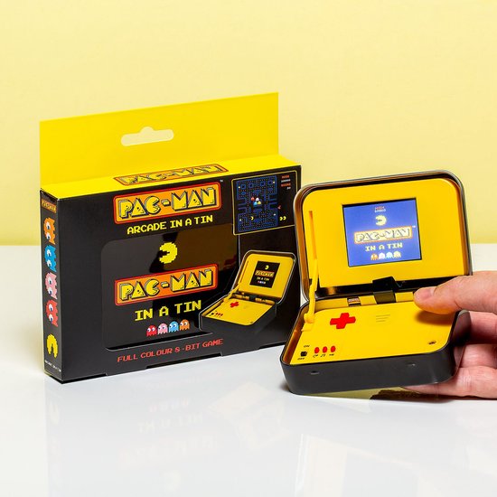 Pac-Man - retro gaming handheld in metalen box | bol.com