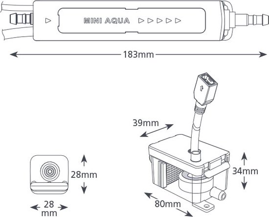 ASPEN SILENT PLUS mini aqua CONDENSPOMP - condensaatpomp - airco inbouw ...