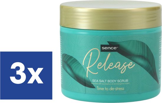 Sence Wellness Release sea Salt Body Scrub - 3 x 500 g | bol