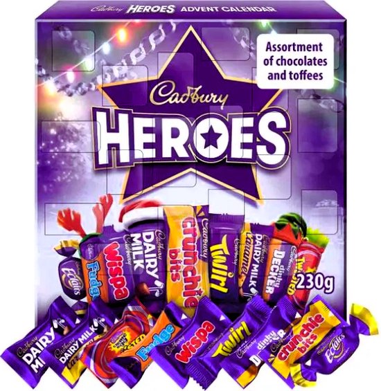 Cadbury Heroes Advent Calendar - 230g - (Christmas) - (Kerstmis ...
