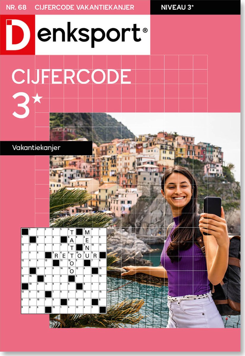 Denksport Puzzelboek Cijfercode 3* vakantiekanjer, editie 68 | bol.com
