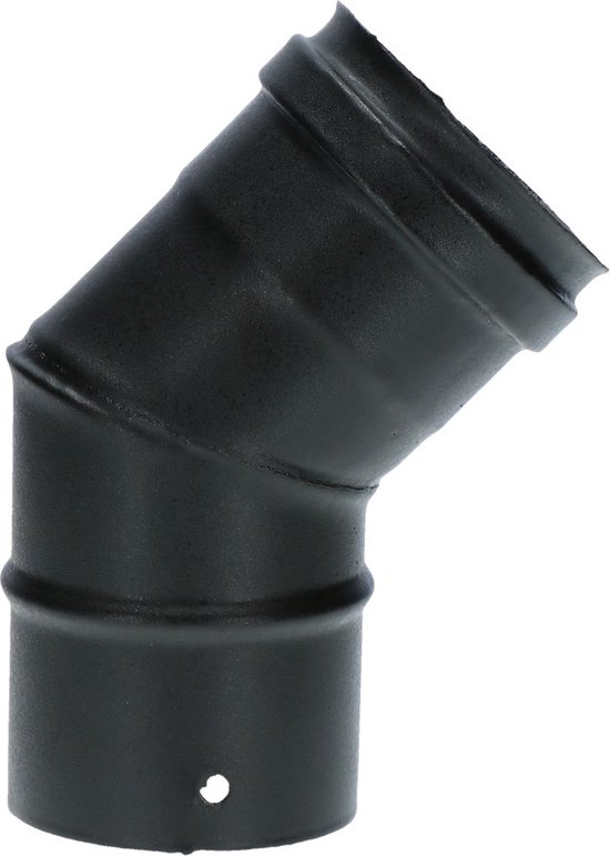 Livn: Pelletkachel 45° Bocht Ø80mm - Zwart | bol