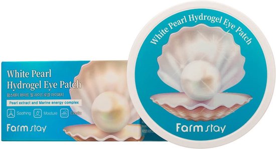 Witte parel hydrogel oogpads 60st. | bol