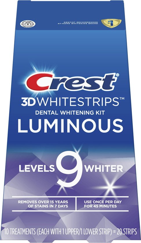 Crest - 3D Whitestrips Luminous at-Home Teeth Whitening Strip Kit ...