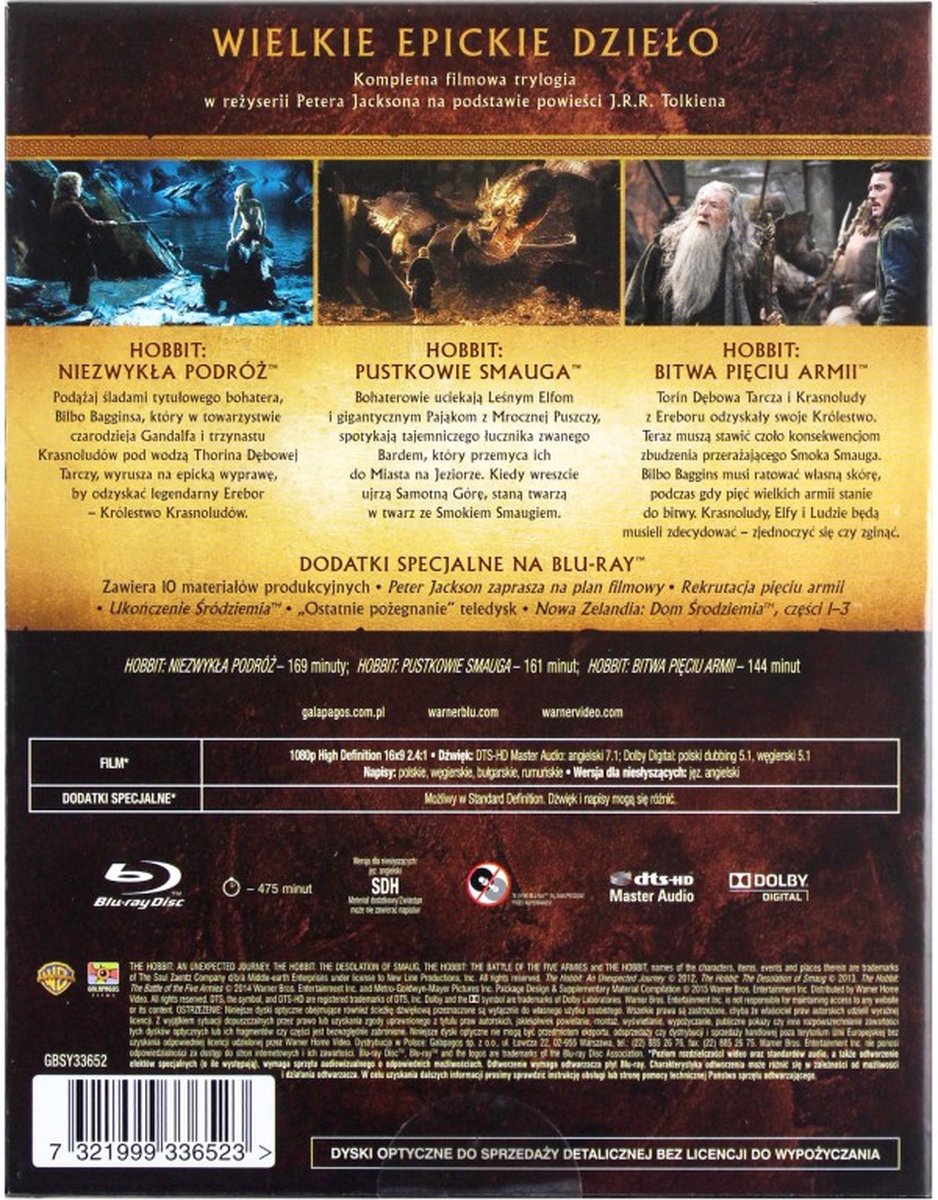 De Hobbit: De Slag van Vijf Legers [6xBlu-Ray] (Blu-ray), Ray Henwood ...