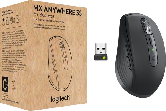 Logitech MX Anywhere 3S for Business muis - 8000 DPI - Stille klik - MX ...
