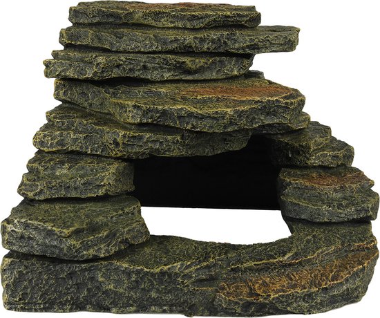 Terra Della - Aquariumdecoratie - Reptielen - Hoeksteen M - 18,5x18 ...