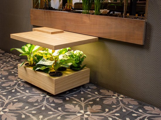 Pluk One Plant-Table | Natural Oak - Indoor gardening tafel. Een unieke ...