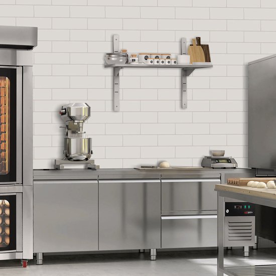 Muur planken ECO 1,0 m - met 1 etage | GGM Gastro | bol