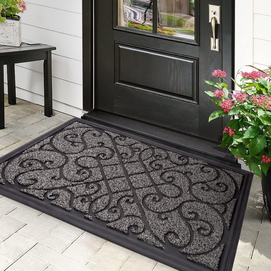 Schoonloopmat 45 x 75 cm, deurmat voor buiten, duurzame vuilvanger ...
