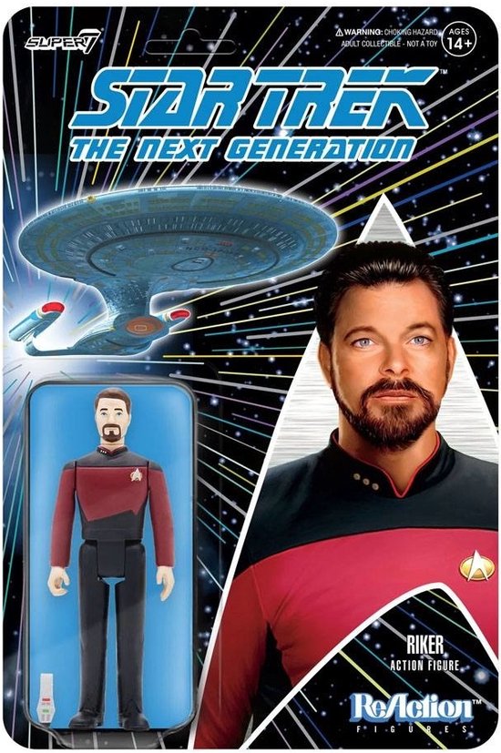 Commander Riker - Star Trek: The Next Generation ReAction Action Figure ...