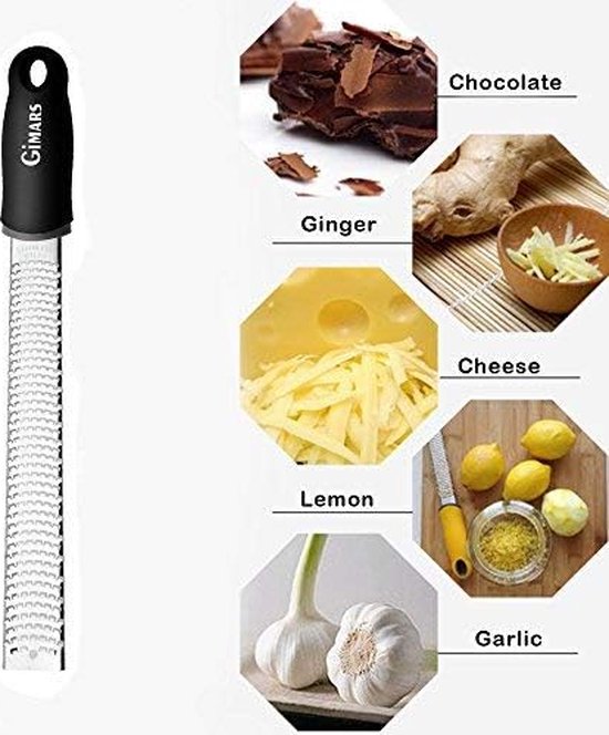 Roestvrijstalen Zester rasp, keukenrasp, parmezaanse rasp, fijne rasp ...
