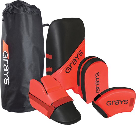 Grays hockey keeper kit Senior G100 Goalie Set Zwart / Rood - maat ...