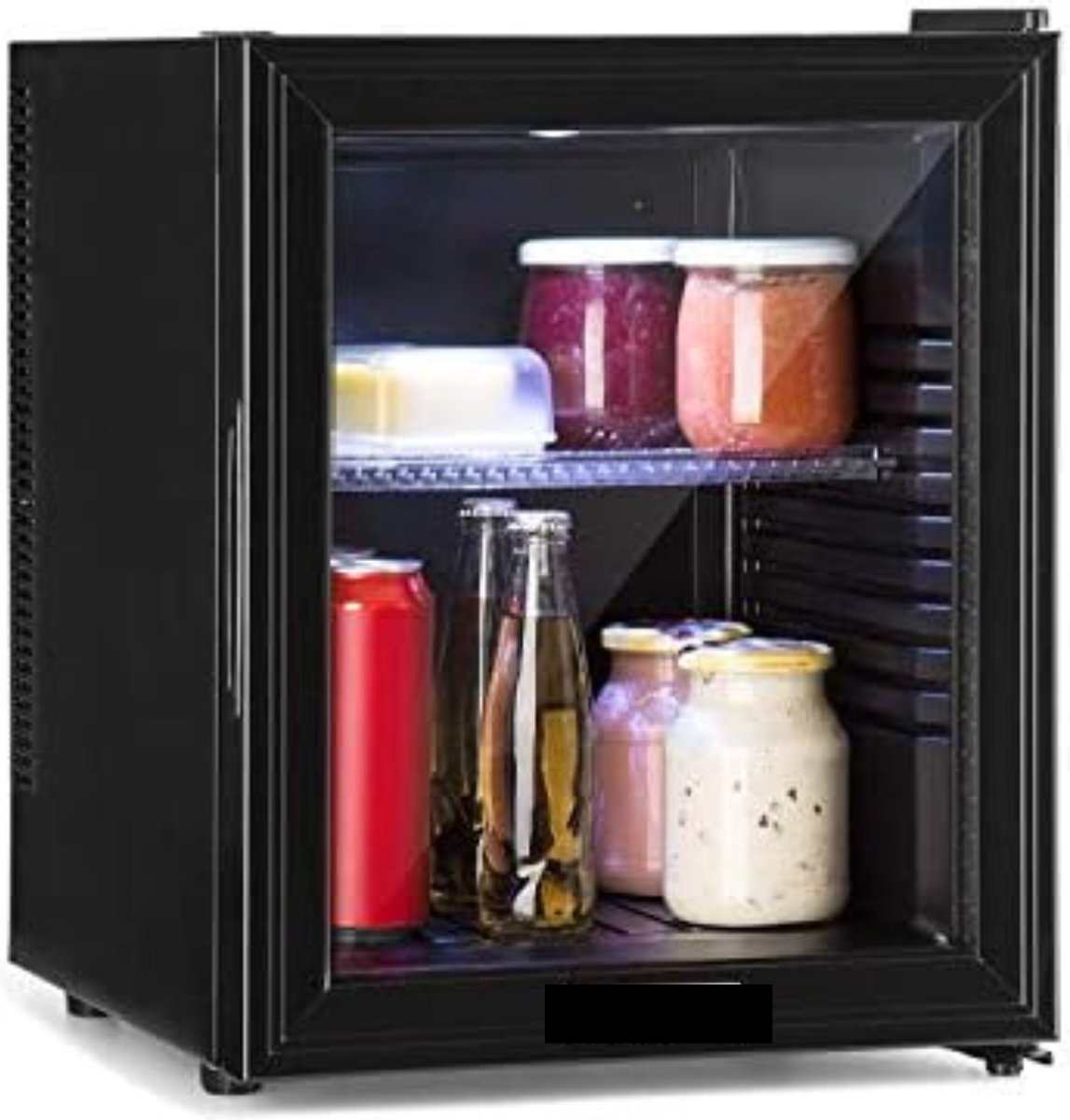 Gratyfied-Minibar koelkast-Mini koelkast glazen deur-Minikoelkast met vriesvak | bol