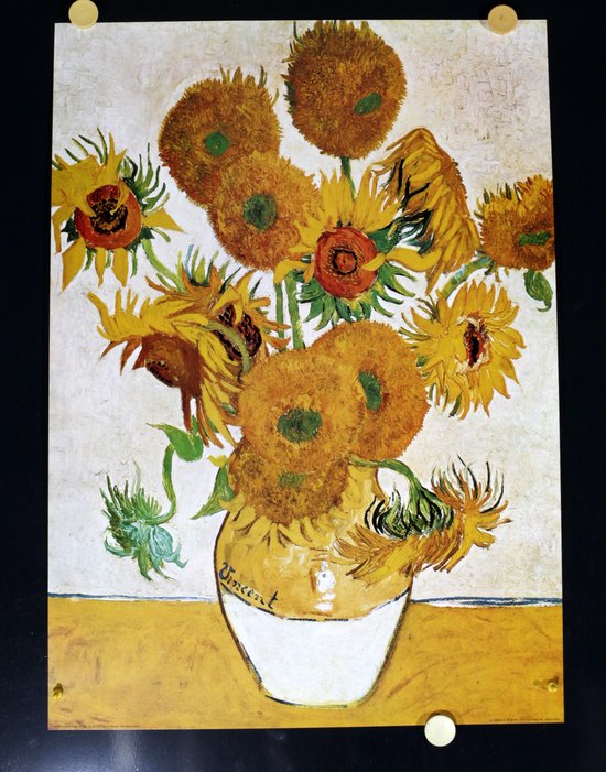 Vincent van Gogh - Zonnebloemen - Kunstposter - 50x70 cm | bol.com