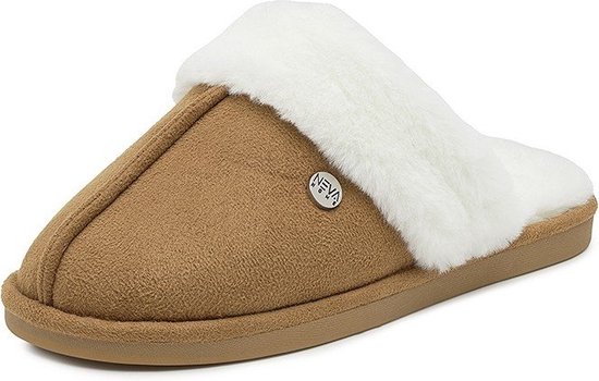NEVA - NV41 Damespantoffel gevoerd bruin | bol.com