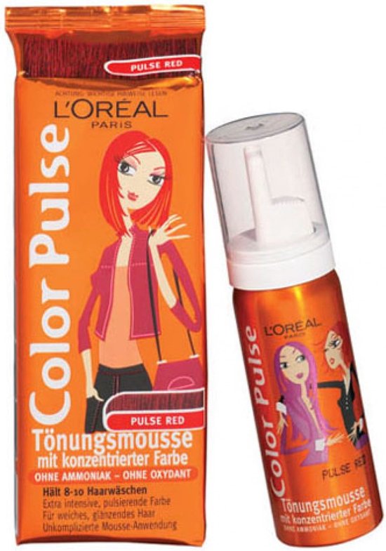 Haarverf - L'OREAL Paris - Mousse - Vurig Rood - 8 tot 10 Wasbeurten ...