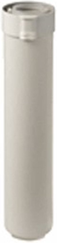 Ubbink Rolux rookgasafvoerbuis 80/125mm l=1000mm PP, concentrisch wit ...