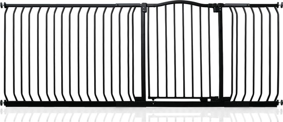 Safetots Traphekje met Gebogen Bovenkant, 207cm - 216cm, Mat Zwart, Drukbevestiging... | bol