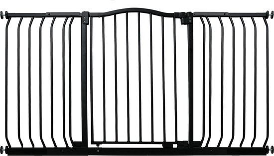 Bettacare Huisdierenhekje met Gebogen Bovenkant, 179-188cm, Mat Zwart | bol