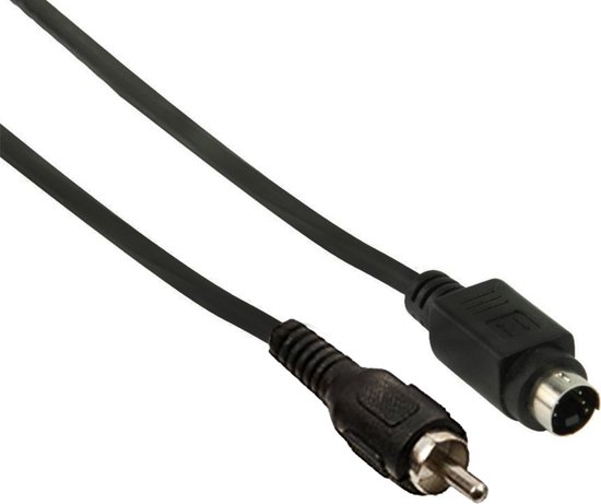 S-Video Kabel - S-Video (4-pins) naar RCA (video) - 1.00 m - Zwart ...