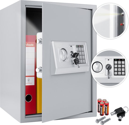 KESSER® Elektronische Kluis met cijferslot Safe Wandkluis 50x35x34,5 ...