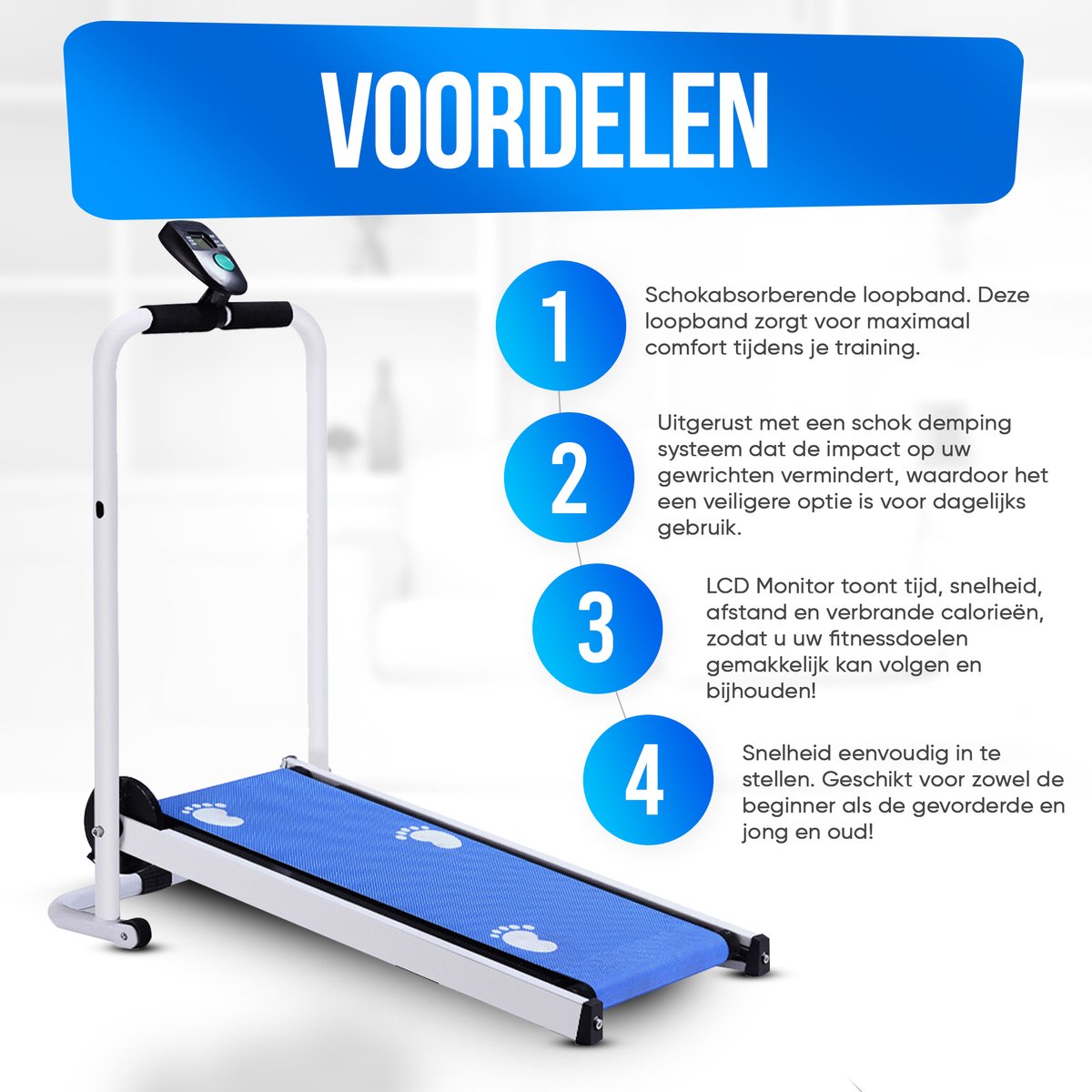 Loopband BX110 - BX Fitness® - Treadmill - Inklapbare Mechanische ...