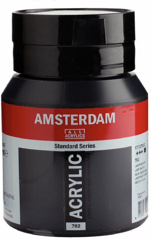 Amsterdam Acrylverf - Zwarte Acrylverf - 702 Lampenzwart - Acrylic ...