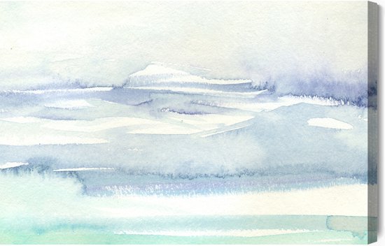 Schilderijkoning - Canvas Schilderij Zee Abstract - 30 x 20 cm | bol.com