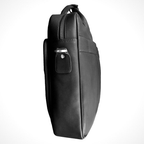 Premium leren laptoptas met plantaardig gelooid leer | bol