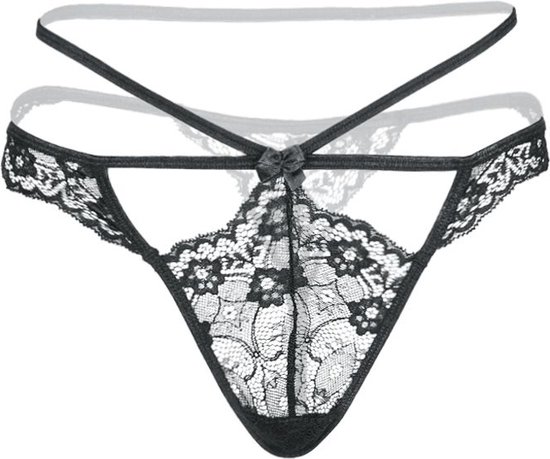 Kanten String Celina - Zwart | bol.com