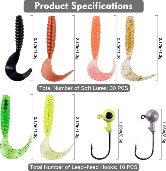 Kunstaas Set ( 40 Stuks ) Kunstaas Box - Hengelsport - Roofvis - Snoek ...