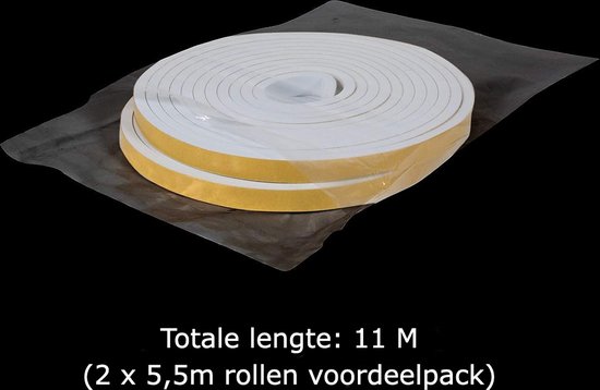 Tochtstrip 11 meter - Zelfklevend - Voor Ramen en Deuren - E-profiel ...