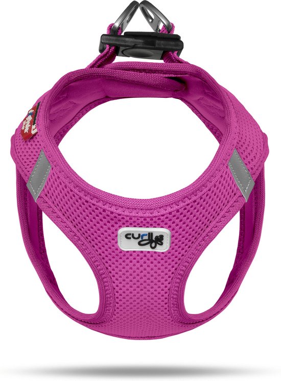 Curli Clasp Vest Harness Clasp Air-Mesh Fuchsia - Hondentuig - 49.1-55.4 cm | bol