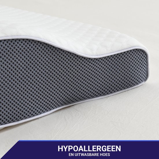 Dadson Hoofdkussen Tegen Rug- en Nekklachten – Memory Foam – Traagschuim – Ergonomisch... | bol