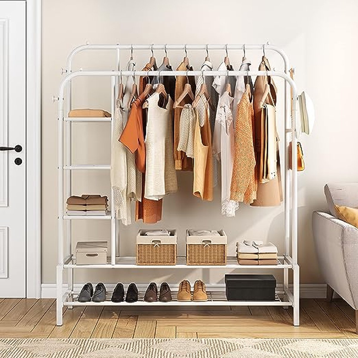 Multifunctionele Kledingrek - Kledingrek - Slaapkamer kledingrek ...