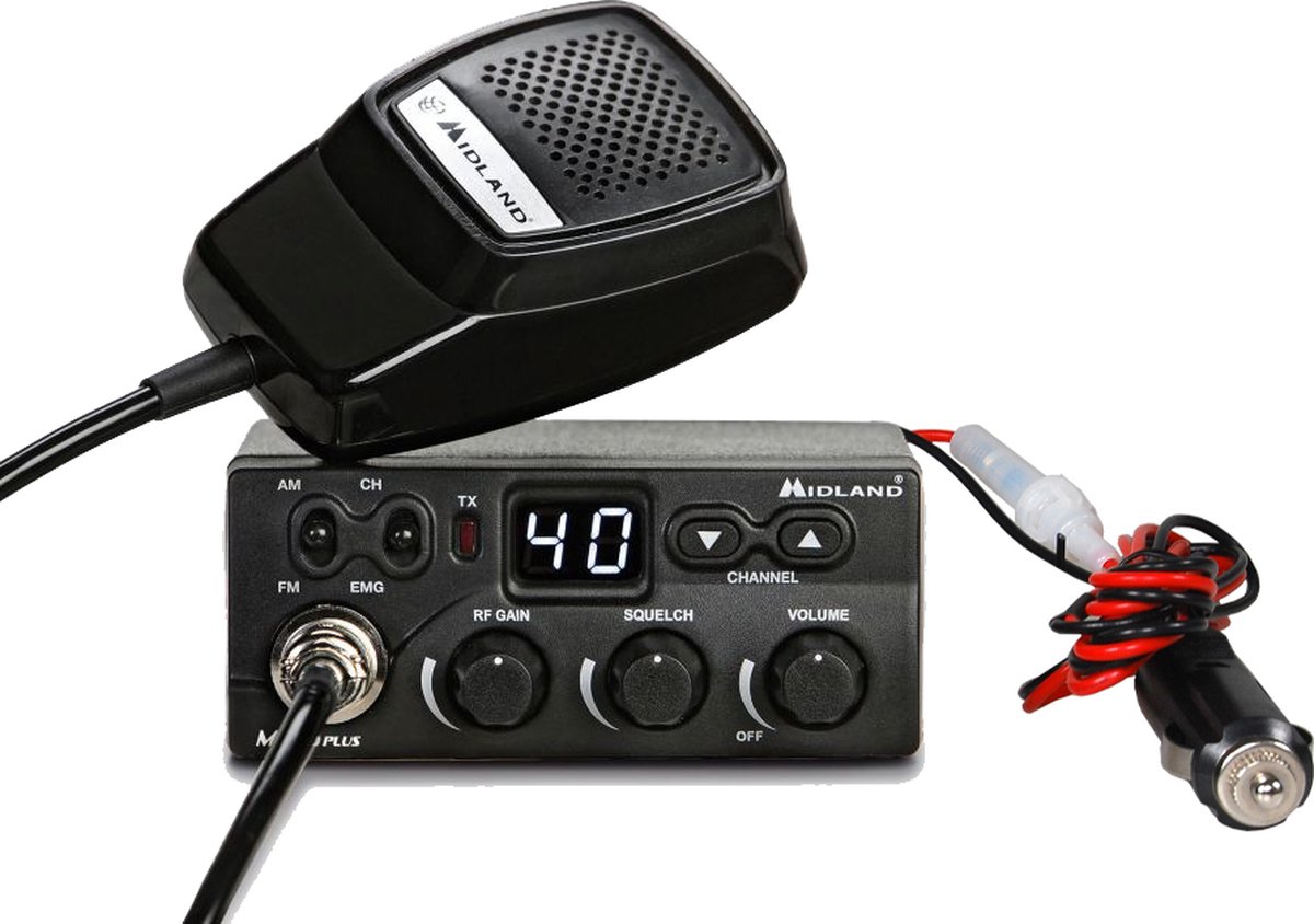 Midland M-Zero Plus + MC45 magneet antenne - CB Radio - CB Voordeelset - AM/FM - 12... | bol.com