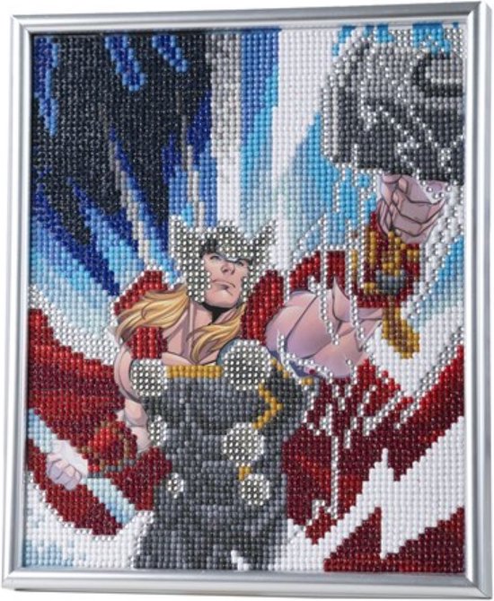 Crystal Art Kit: Marvel: Thor (21x25cm/partial) | bol