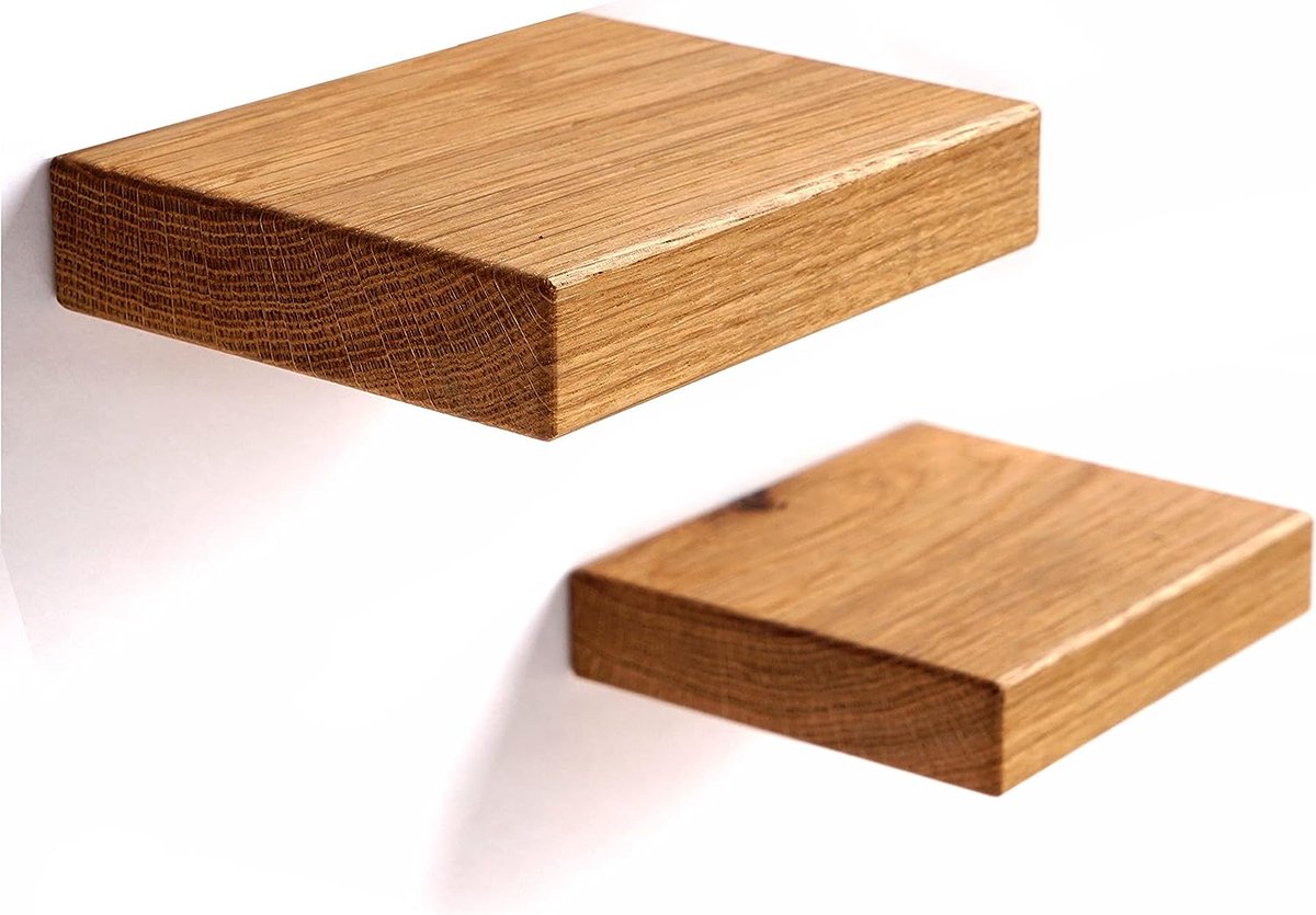 Set van 2 wandplanken uit Berlijn, kleine zwevende planken van ...