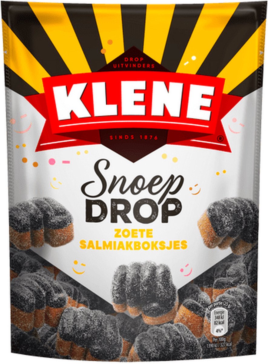 Klene Candy boîtes de salmiak sucré à la réglisse 1x 200 grammes | bol