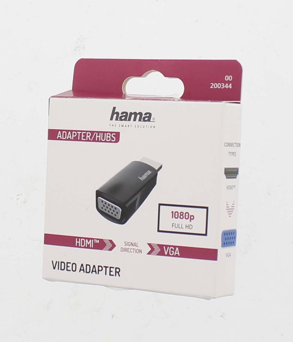 Hama Video-adapter HDMI™-stekker - VGA-aansluiting Full-HD 1080p | bol