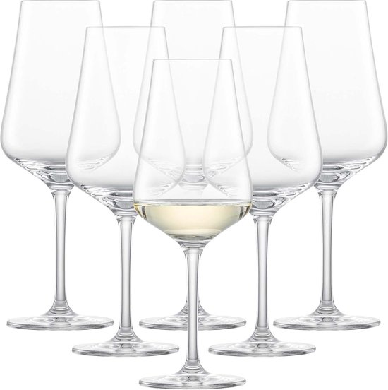 Witte wijnglas Fine (set van 6), stijlvolle wijnglazen voor witte wijn,... | bol.com