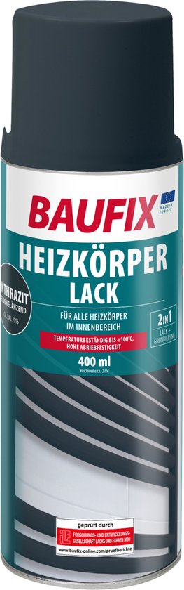 BAUFIX Radiatorlak Spuitlak antraciet 400 ml | bol.com