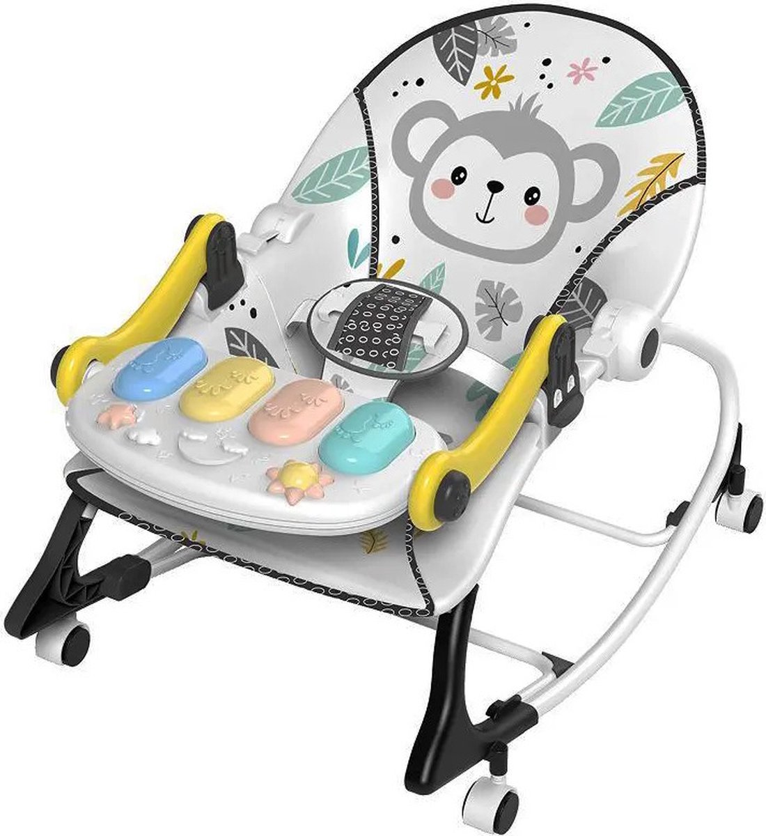Wipstoel Baby - COMFORTABELE Baby Swing incl. verwijderbare MUZIEKPIANO ...