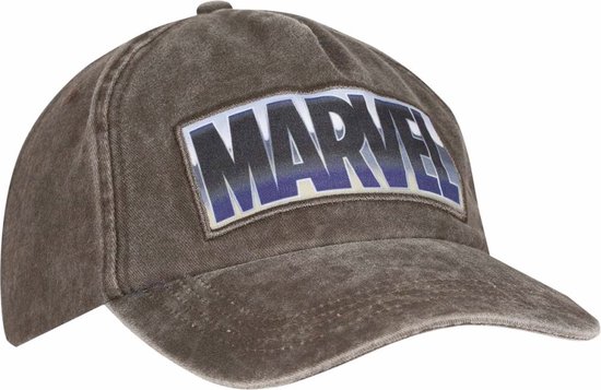 Marvel - Vintage Wash Logo Baseball cap - Bruin | bol
