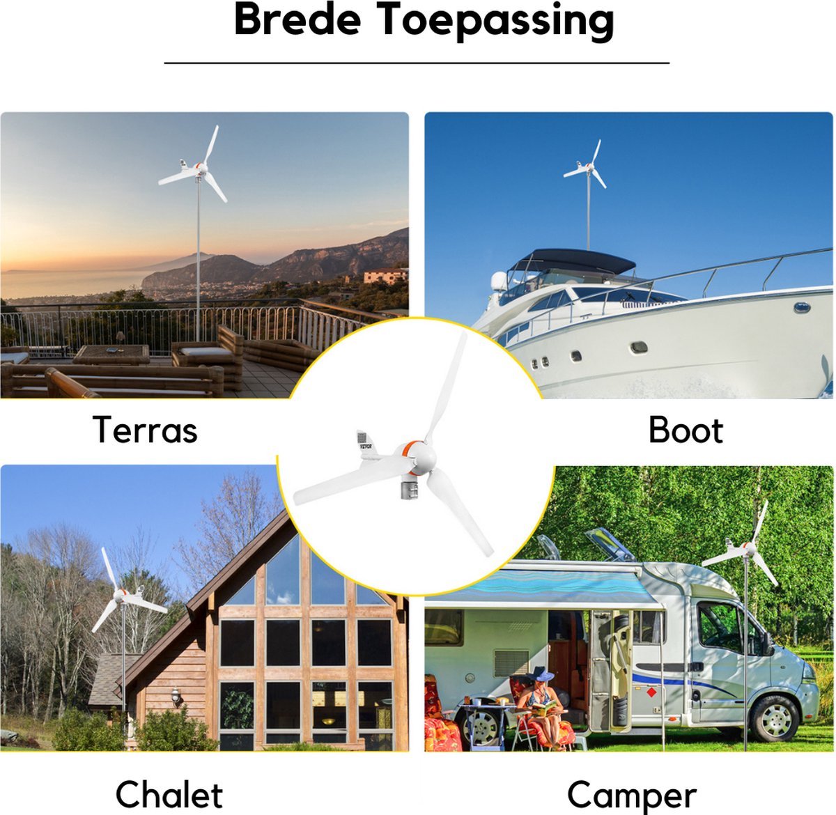Wind Turbine Generator - Mini Windmolen - Wind Generator ...