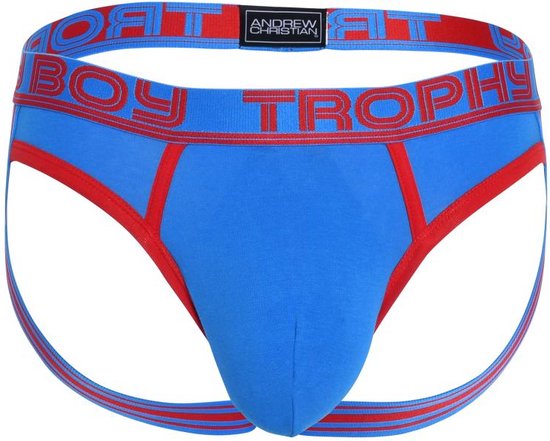 Andrew Christian TROPHY BOY® For Hung Guys Brief Jock Elect Blue - MAAT M - Heren... | bol
