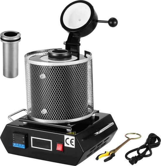 Vevor® Elektrische Smeltoven - 3KG - Smeltkroes - Smeedoven ...
