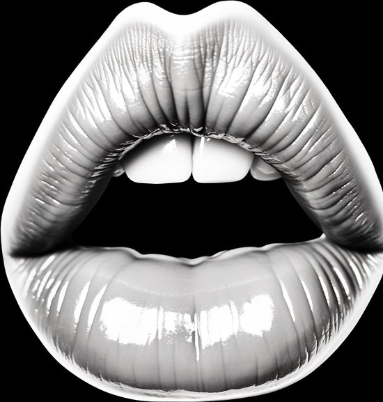 Pop Poster | Mond Poster | Zwart Wit Poster | Pop Art Lips | Lips ...