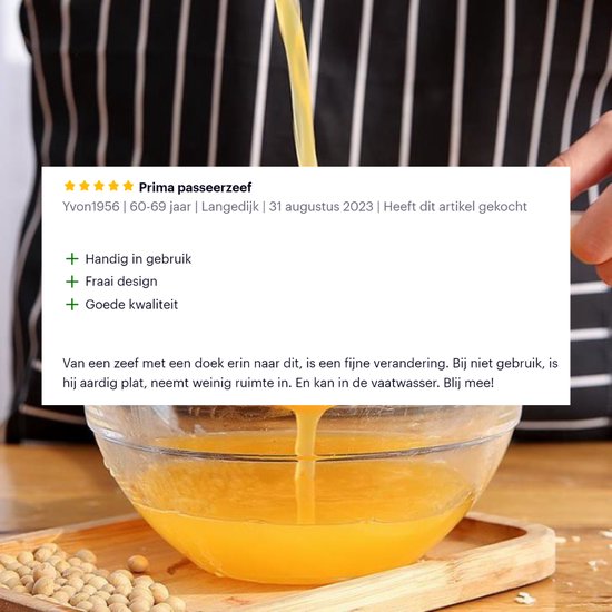 Bwa Commerce Hoogwaardige Ultra Fijne Zeef - Passe Vite Zeef - Nylon ...